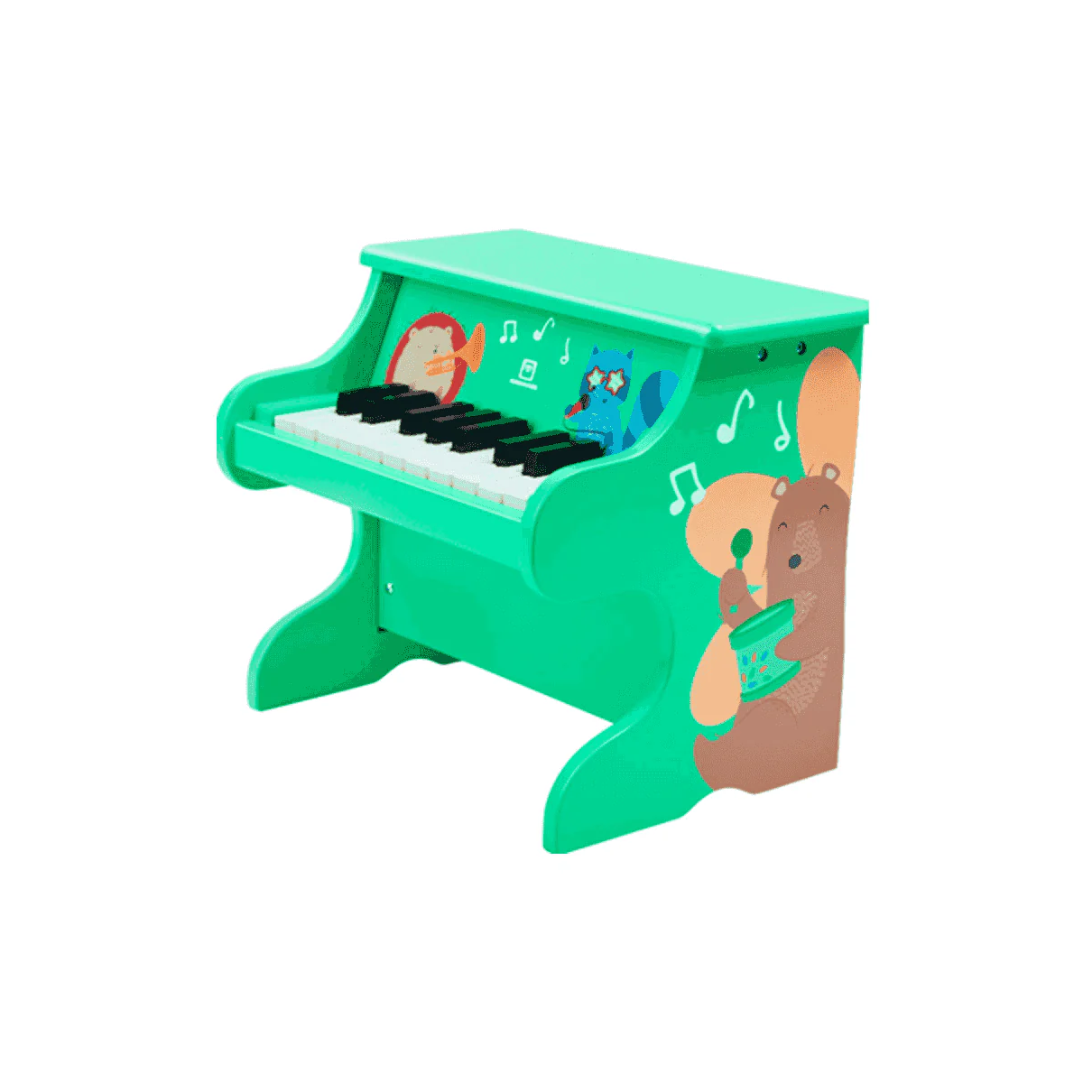Eurekakids Piano Madera 18 Teclas – instrumento con partituras de colores