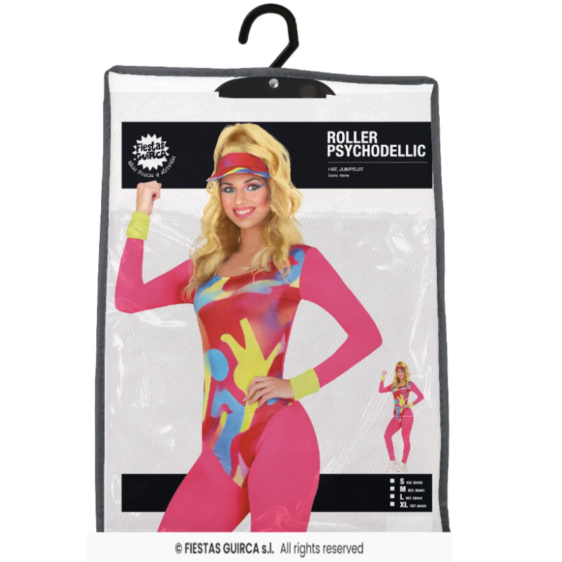 Disfraz Patinadora Disco Talla M