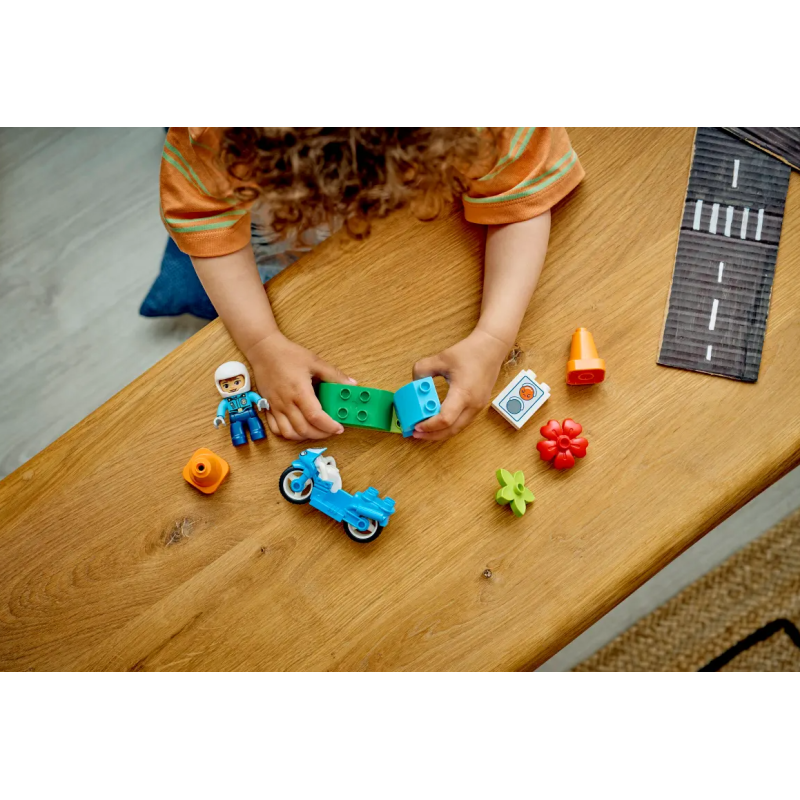 LEGO Moto De Policía Azul V29 10471
