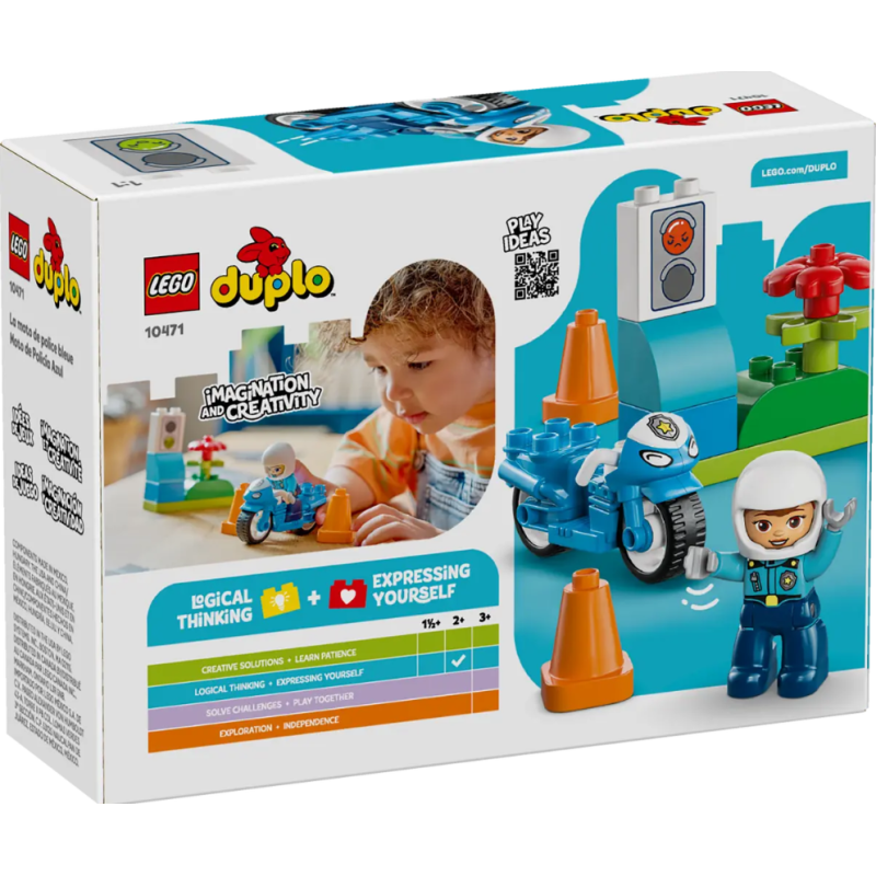 LEGO Moto De Policía Azul V29 10471