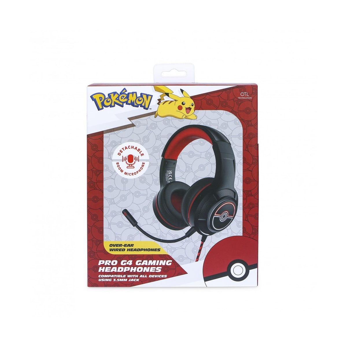 Cascos Pro G4 Gaming Pokemon Pokeball