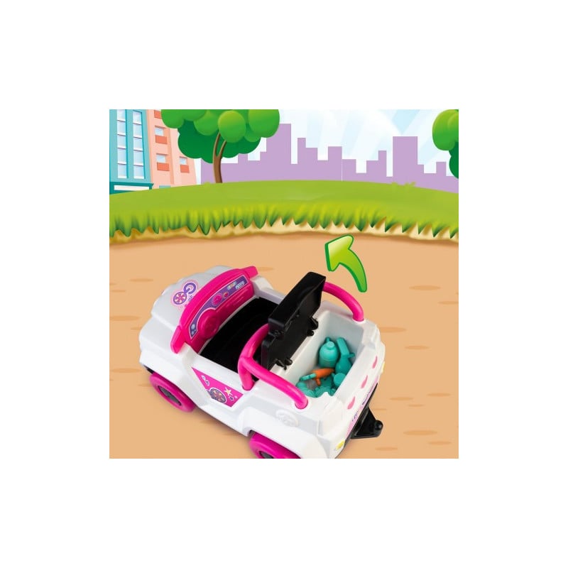 PINYPON COCHE CON REMOLQUE Y CABALLO